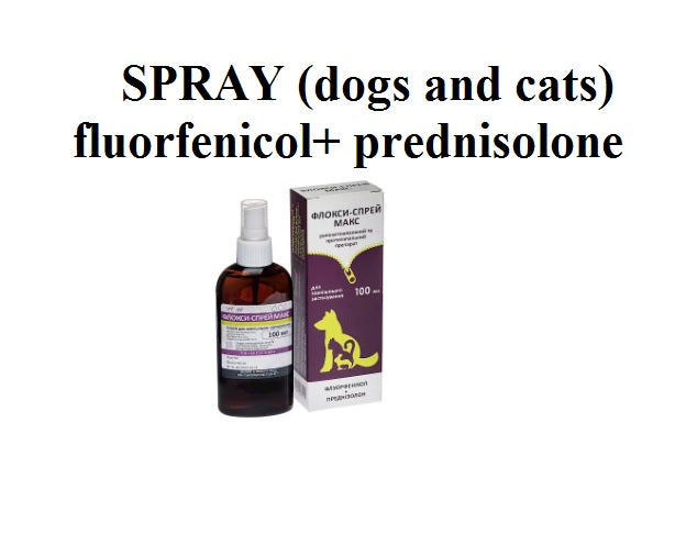 Floxy Spray Max 100 ml for Dogs and Cats – Tylosin Tylan Vet Store